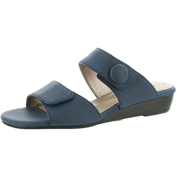 Array | Shoes | Array Womens Key West Navy Faux Leather Snake Embossed ...